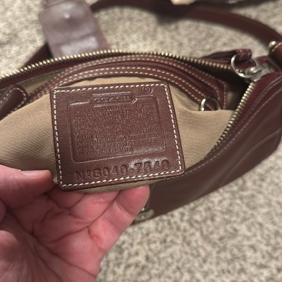 Coach | Bags | Coach Leather Cross Body Buckle Purse Bag Hobo New ...